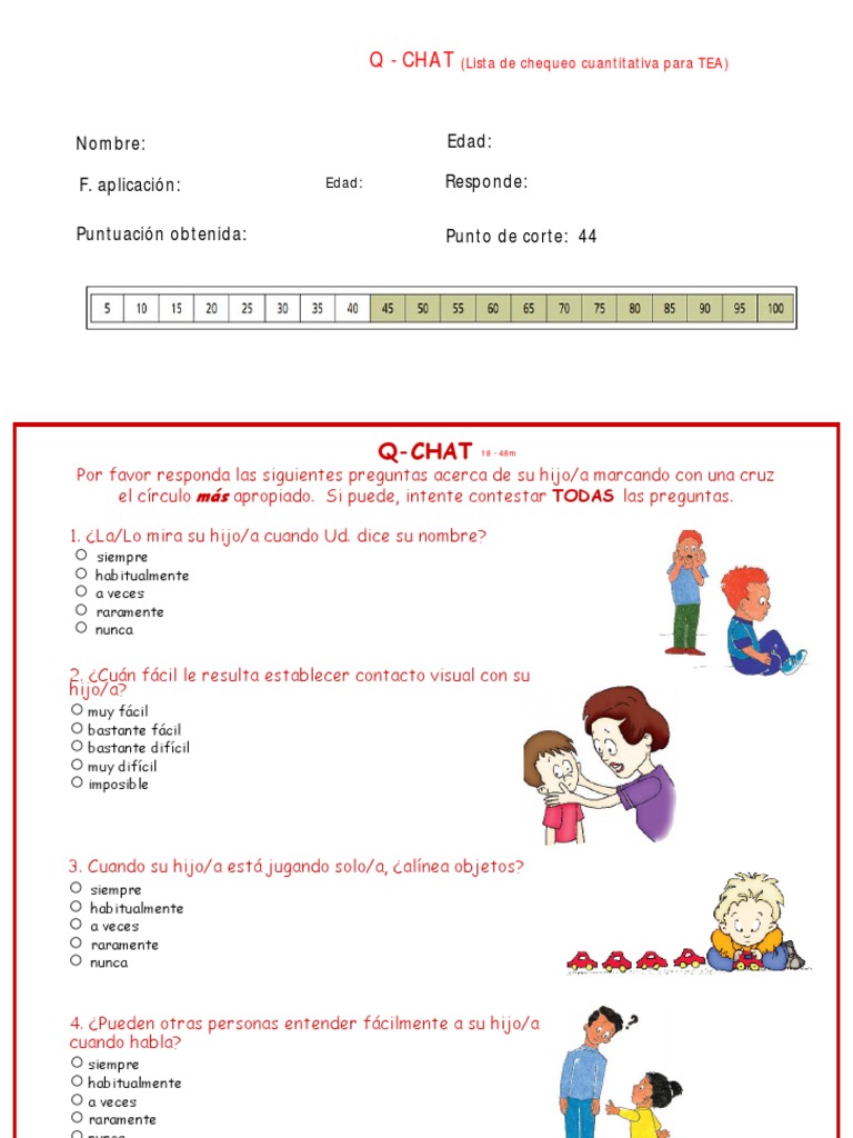 Q Chat Cuestionario | PDF