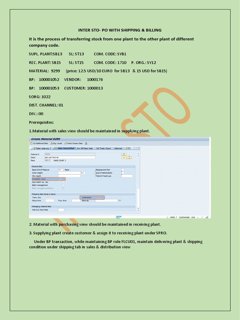 INTER STO Config & End User | PDF | Receipt | Invoice
