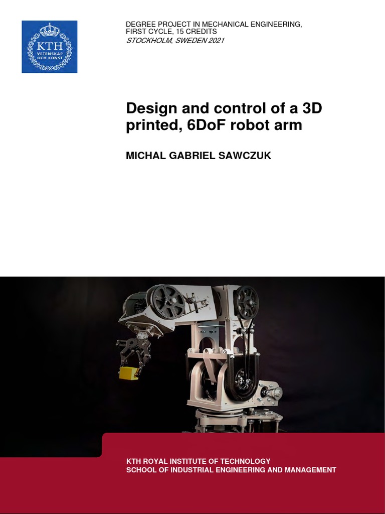 6DoF Robotic Arm Design and Control | PDF