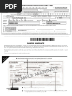 Si Mandate Form | PDF | Cheque | Banks