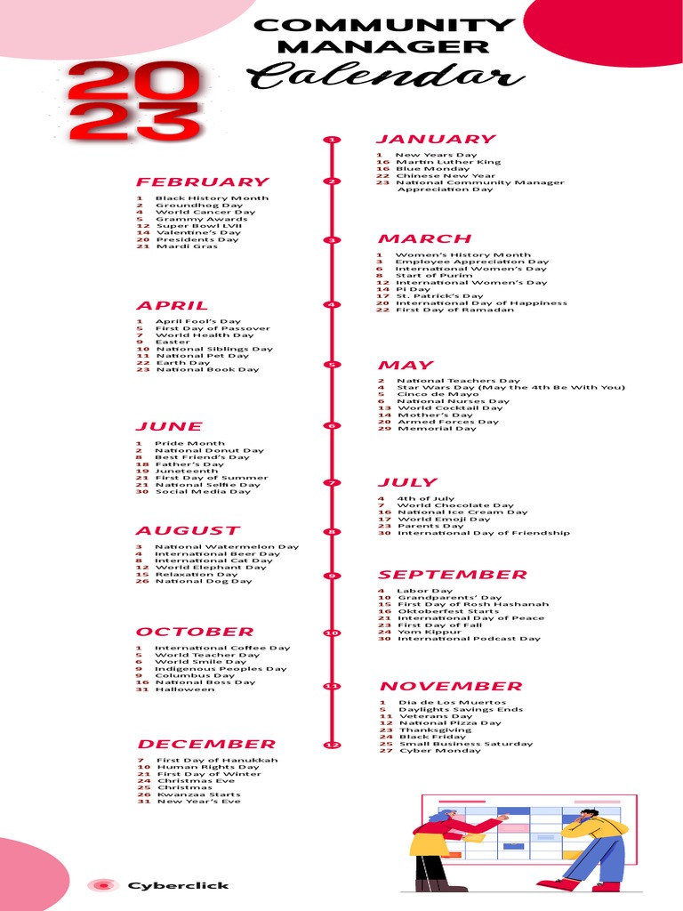 2023 Community Manager Calendar | PDF | Traditions | Observances