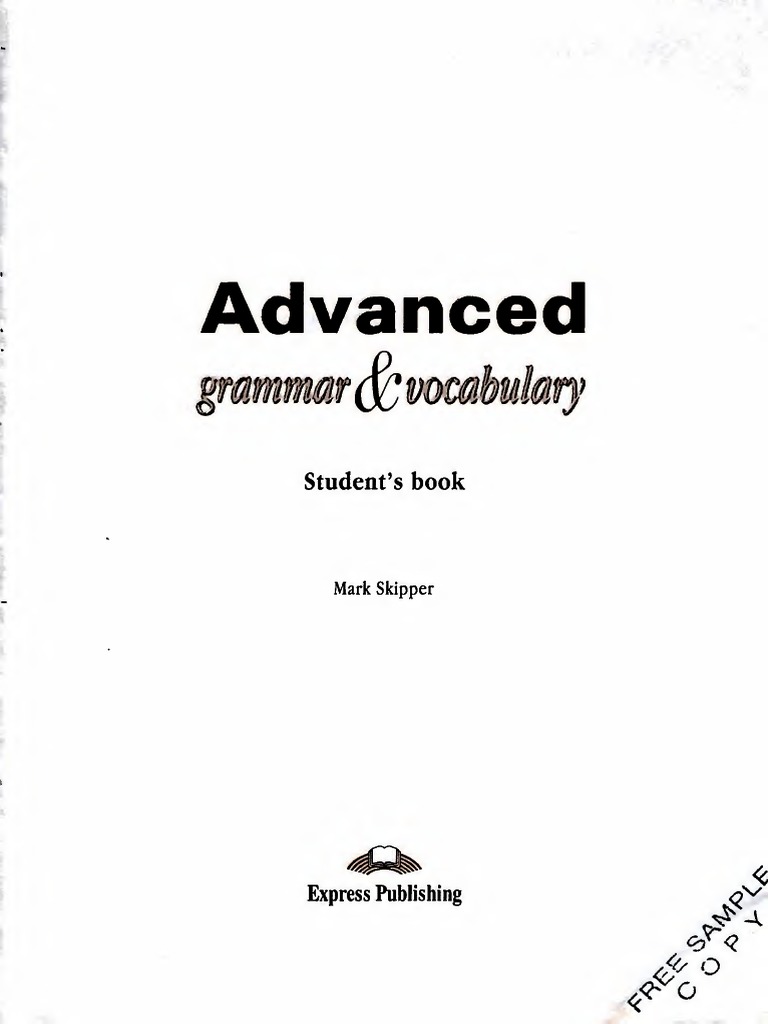 Mark Skipper Advanced Grammar and Vocabulary PDF | PDF