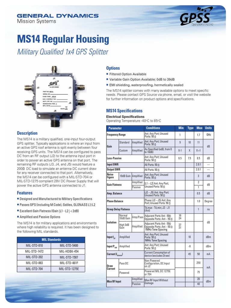 D GPSS MS14 - RH 01 0422 | PDF | Amplifier | Electronics