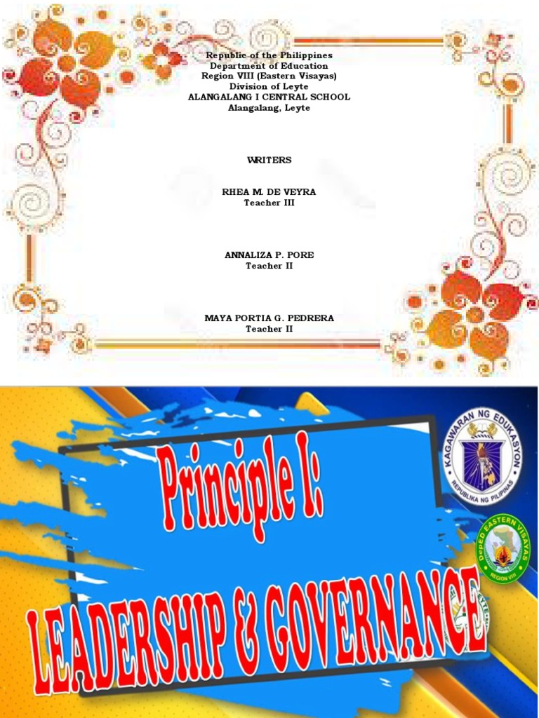 PRINCIPLE 1-5 Leadership and Governance | PDF