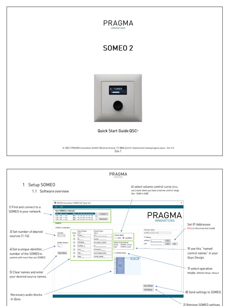 PI SOMEO 2 QSC - QuickStartGuide V2.0 | PDF
