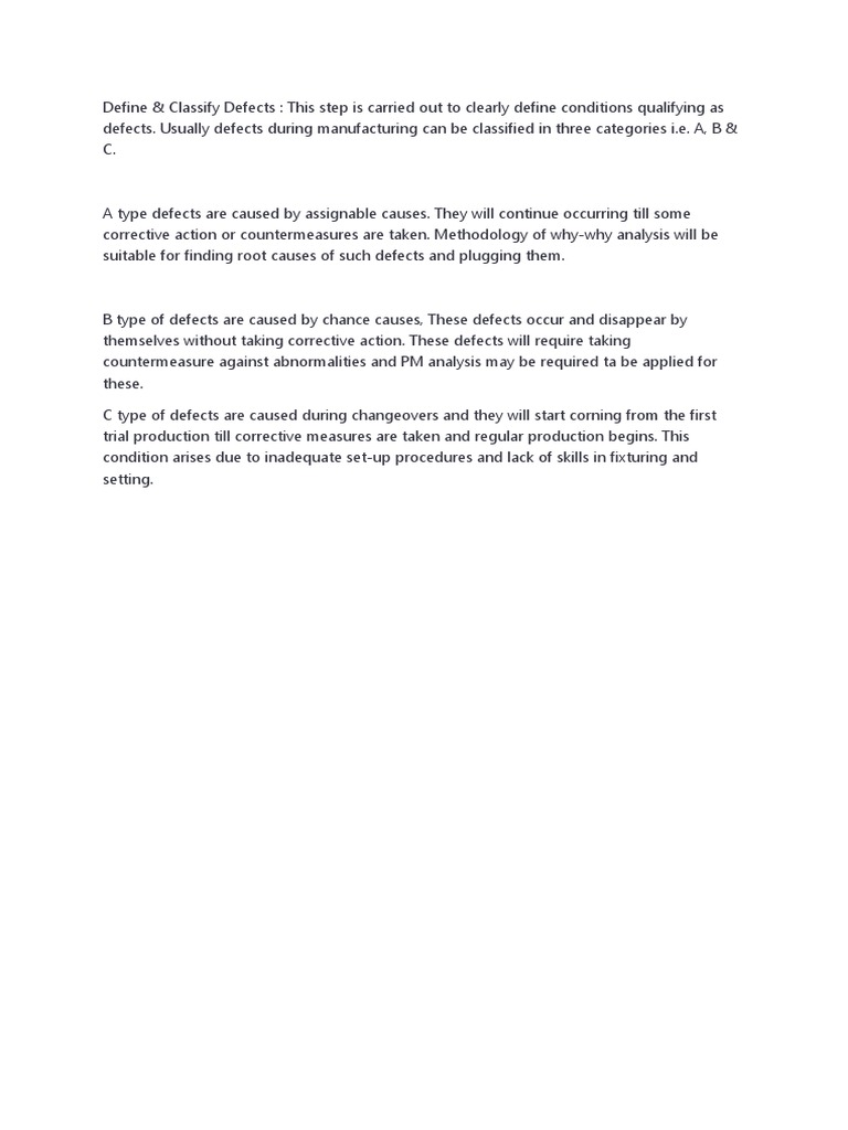 Defect Classification | PDF