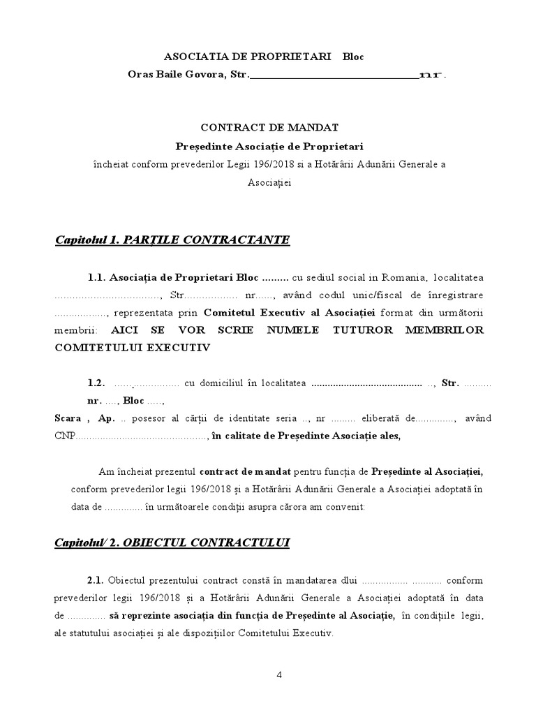 Model-contract-de-mandat-pentru-presedintele-asociatiei-de-proprietari ...
