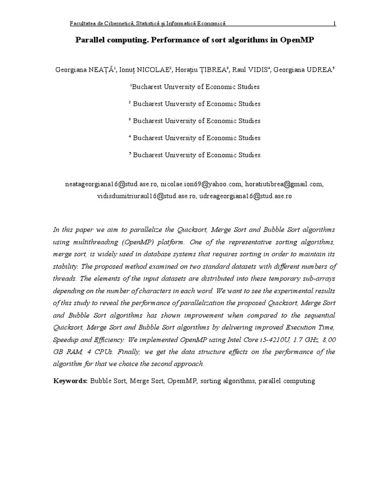 Scientific Writing Parallel Computing V2 | PDF | Parallel Computing | Multi Core Processor