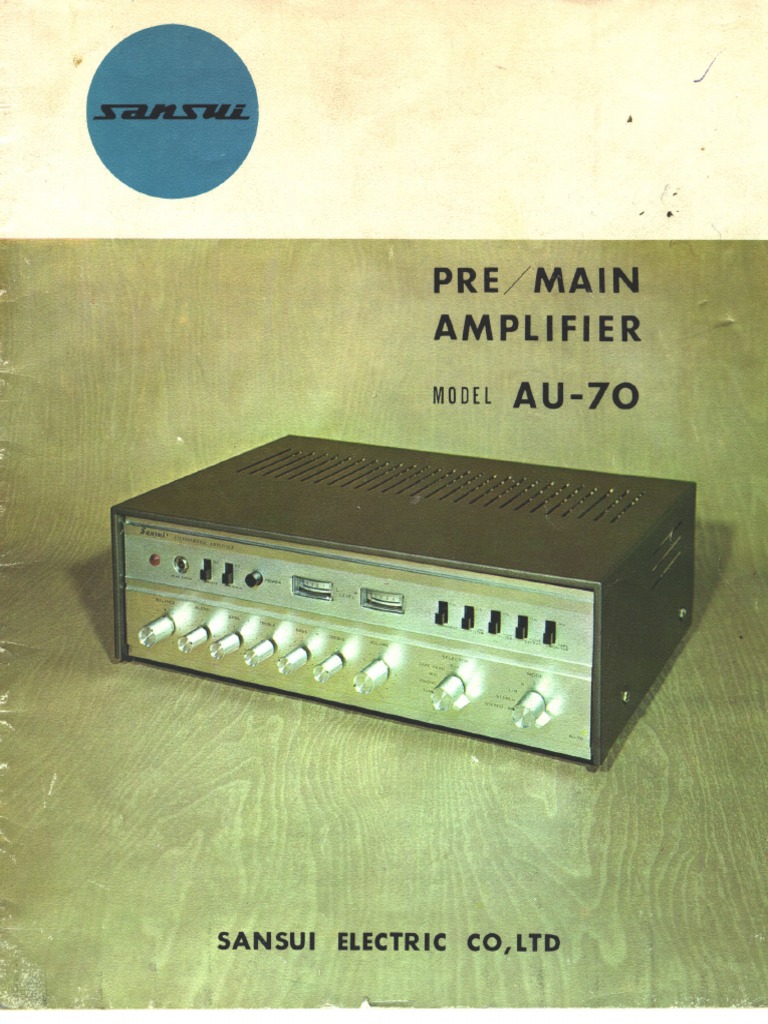 Sansui Au70-Int SM PDF | PDF