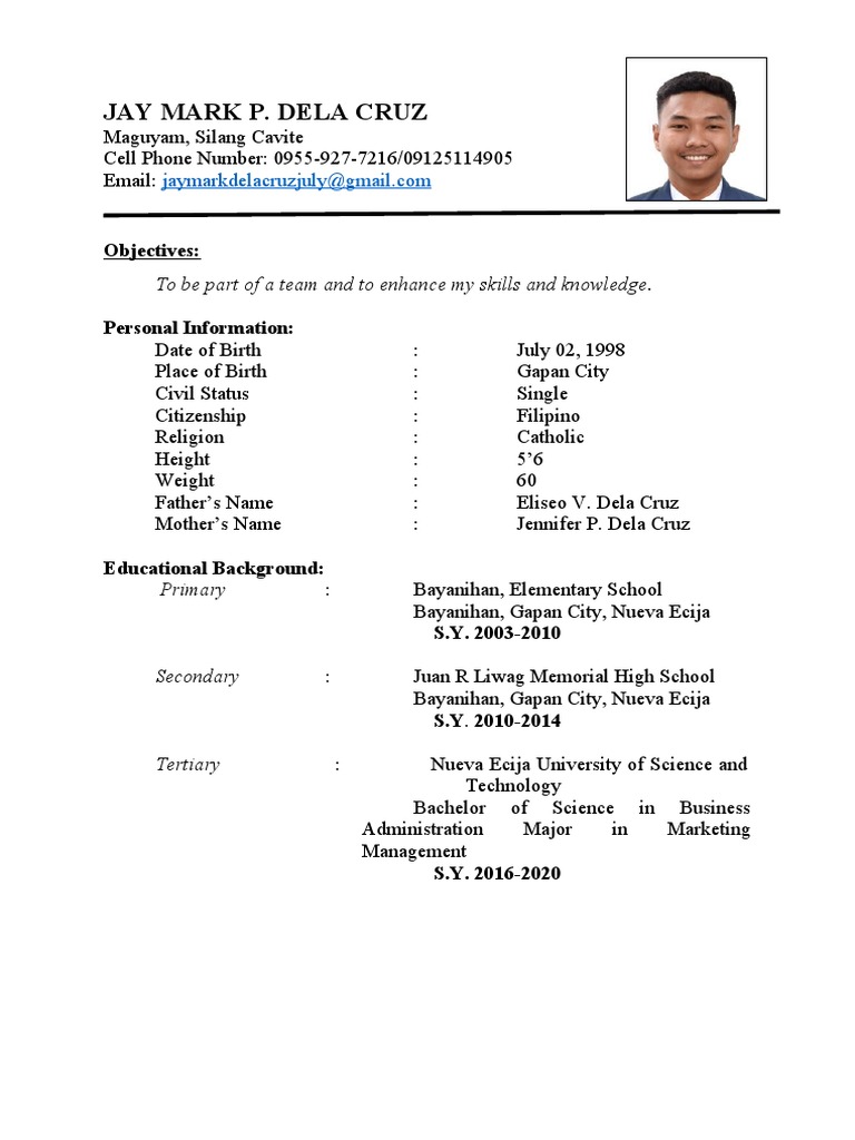 JAY MARK Resume | PDF