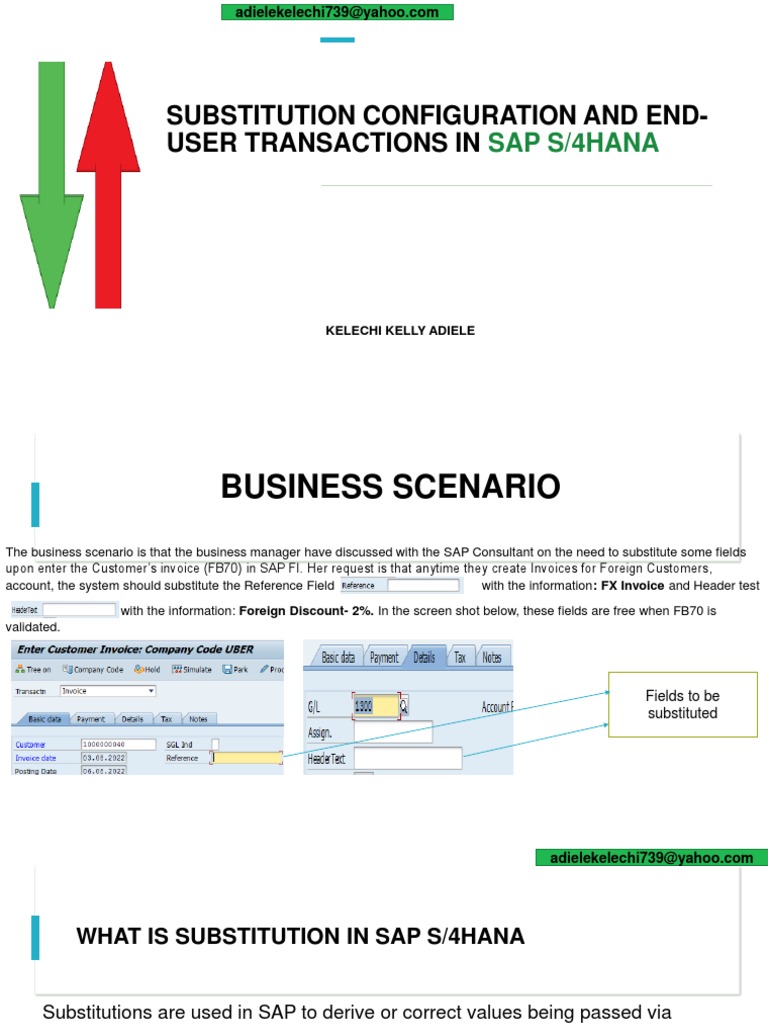 Substitution Configuration In Sap S 4hana Download Free Pdf Invoice Information
