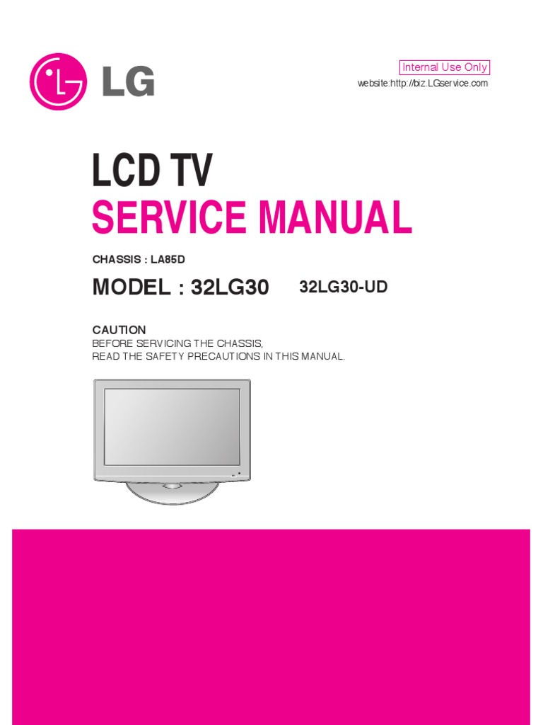 TV LG LCD 32LG30 UD Chassis LA85D | PDF | Printed Circuit Board | Soldering
