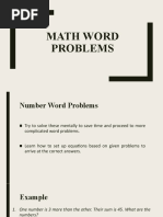 Partitive Proportions Word Problems | PDF | Ratio | Triangle