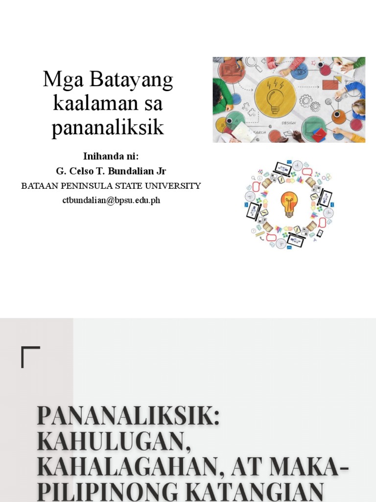 Mga Batayang Kaalaman Sa Pananaliksik | PDF