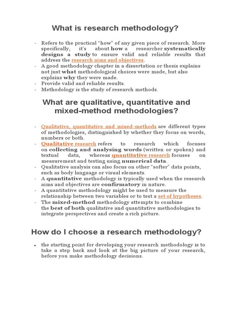 What Is Research Methodology | PDF