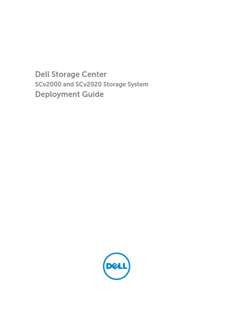DELL Storage SCv2020 Manual PDF | PDF | Network Switch | Computer Data ...