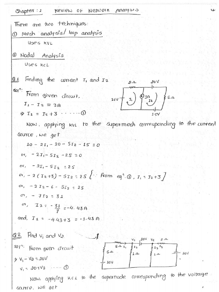 Network Theory Note PDF | PDF