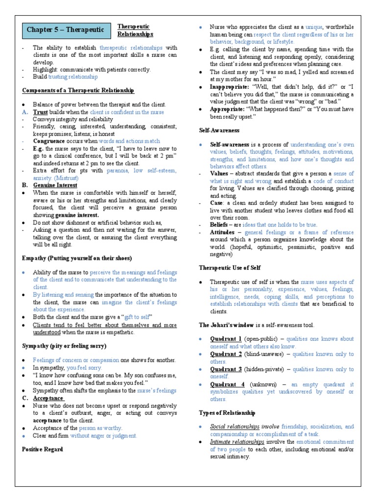 Building Effective Therapeutic Relationships | PDF | Psychotherapy ...
