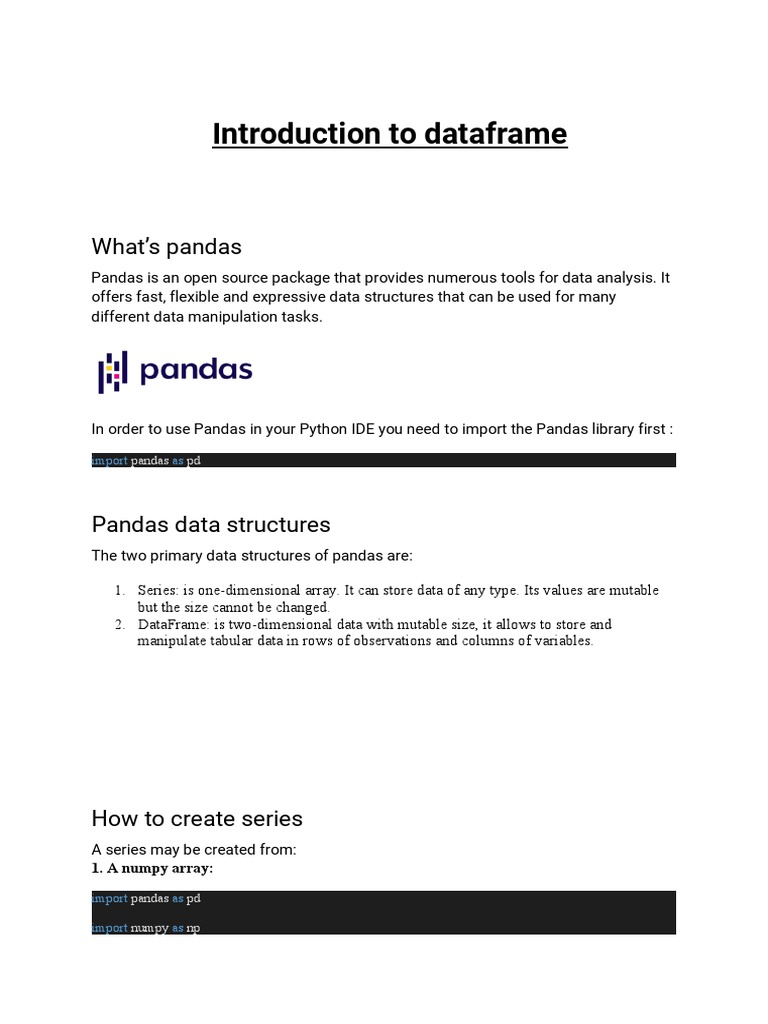 Pandas Dataframe Export The CSV File | Download Free PDF | Information Retrieval | Software ...