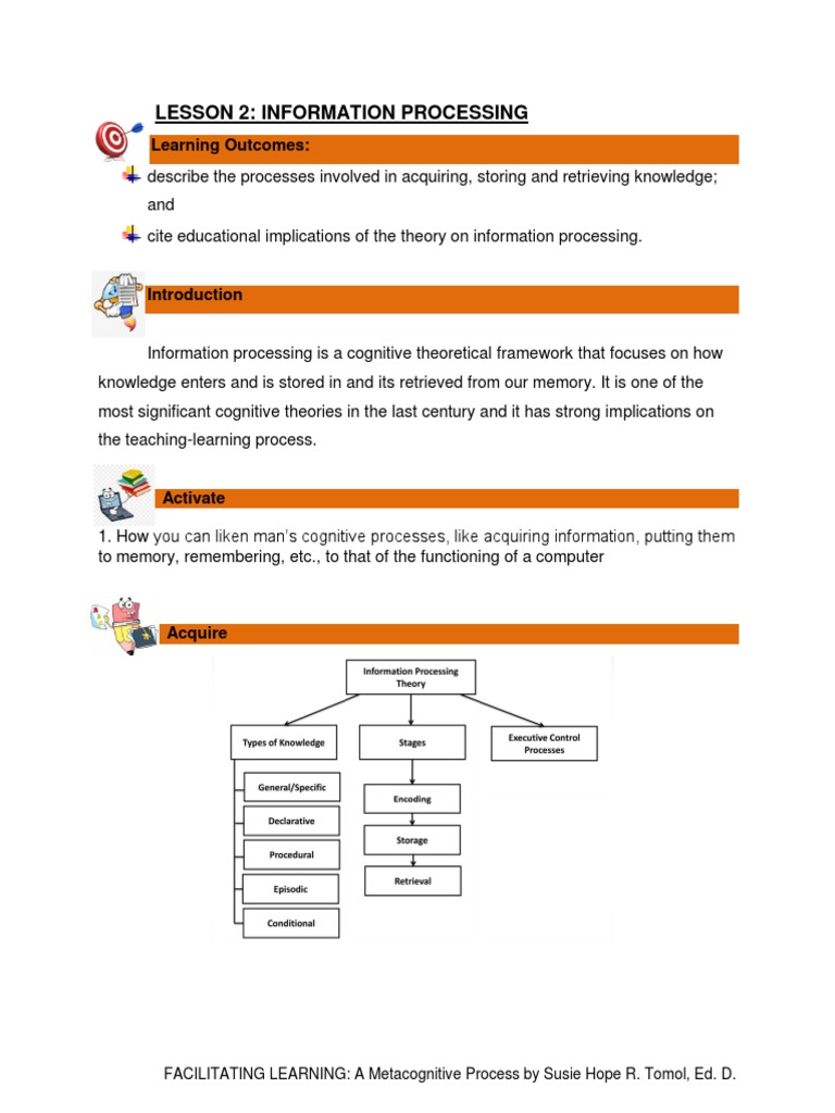 Cognitive | PDF | Memory | Information