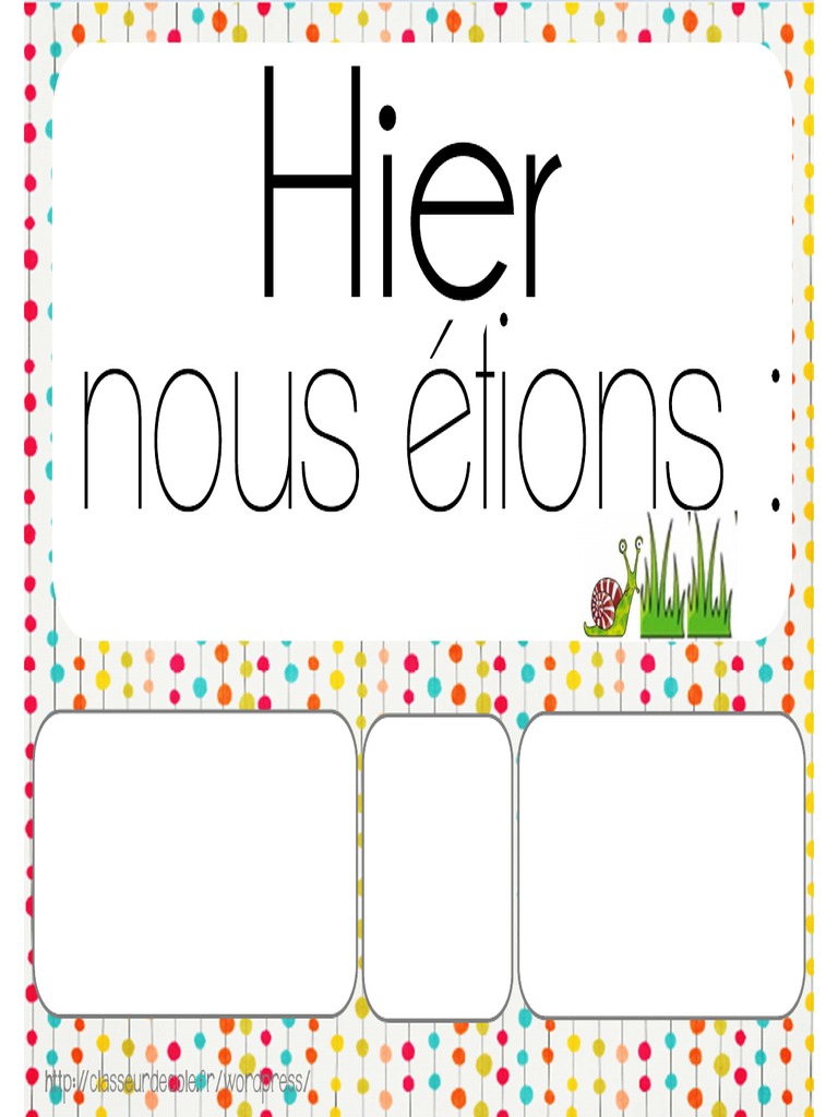 Affichage Date Classeurdecole | PDF