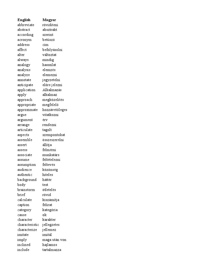 Academic Word List | PDF