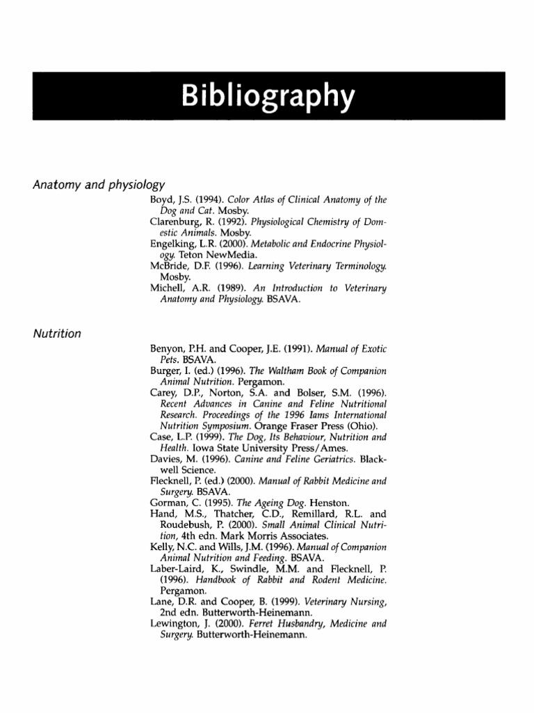SANutrition Biblio PDF | PDF | Veterinary Medicine | Nutrition