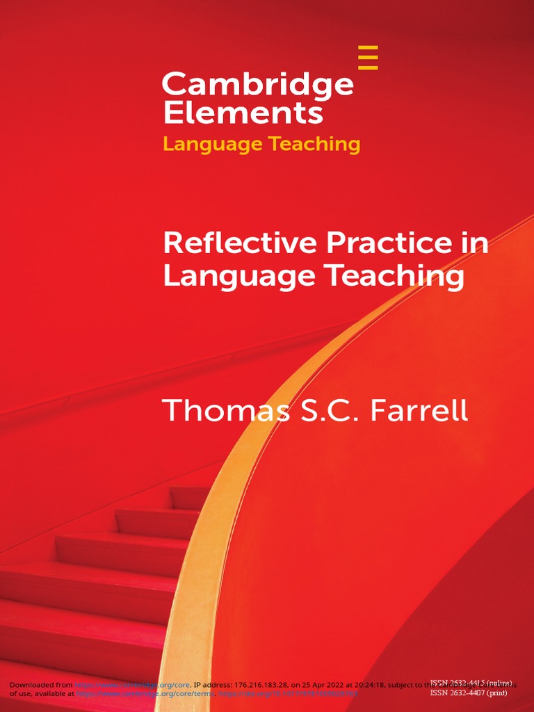 Reflective Practice in Language Teaching - Thomas Farrell | PDF | Reflective Practice | English ...