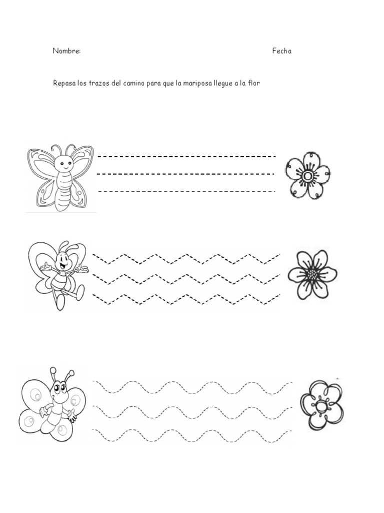 1.trazos Rectos, Curvos y Zigzag | PDF