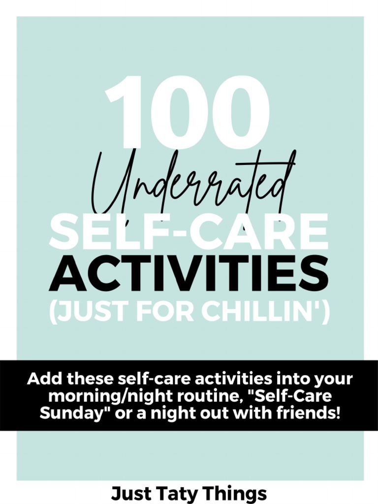 List of Self Care Activities PDF | PDF