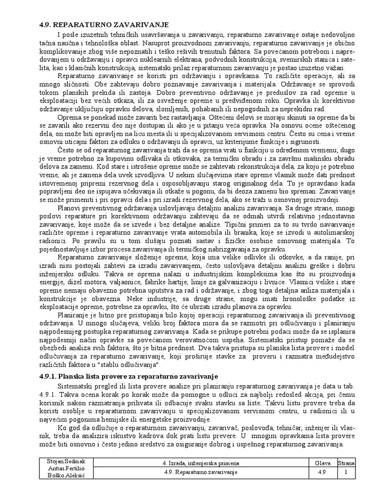 4-9-Reparaturno Zavar | PDF