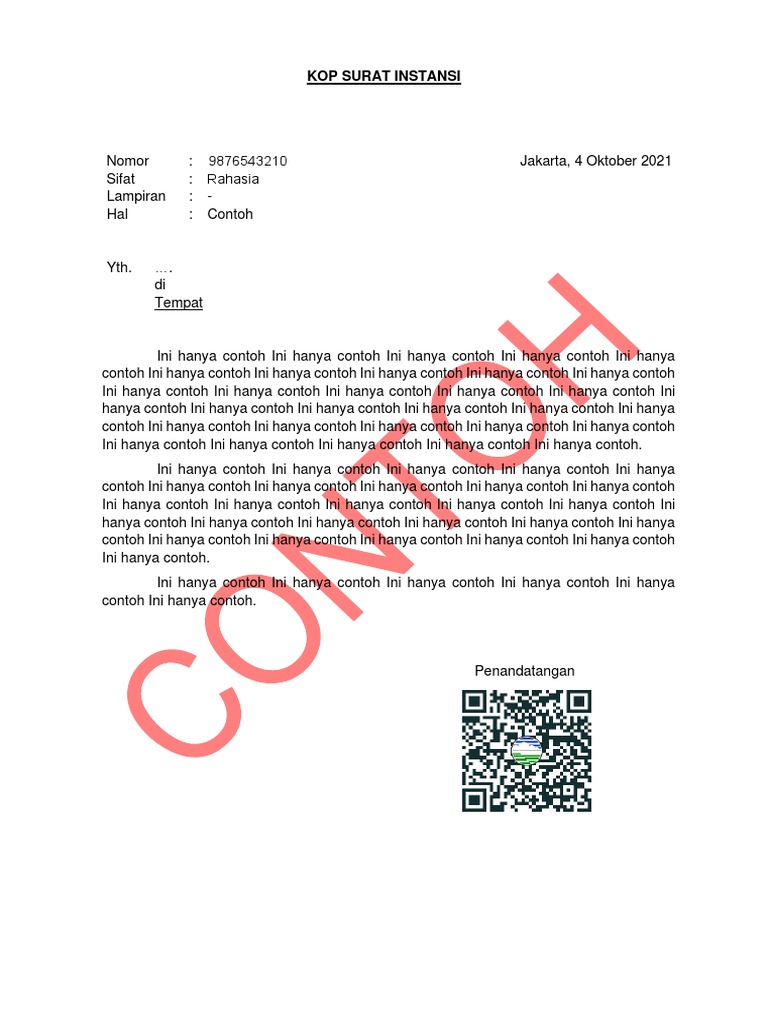 Contoh Untuk Test TTE v1 | PDF