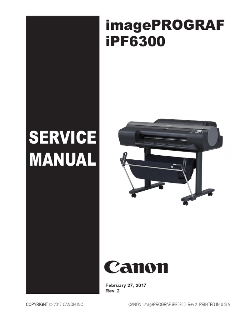 imagePROGRAF iPF6300 SM Rev2 022717 PDF | PDF | Printer (Computing) | Electronic Circuits