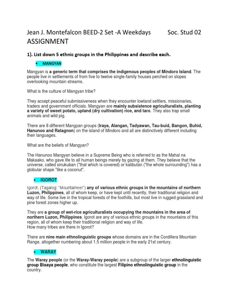 Soc. Stud Ass PDF | PDF | Philippines | Southeast Asia