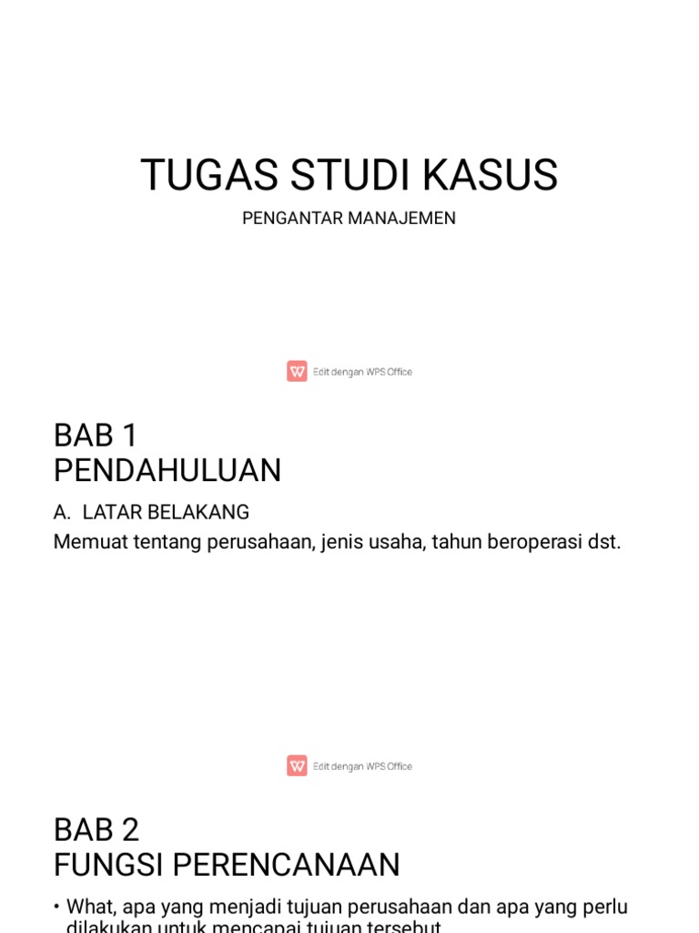 Tugas Studi Kasus | PDF
