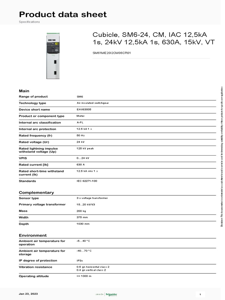 SM6-24 Sm61me20i2cm06cr01 | PDF