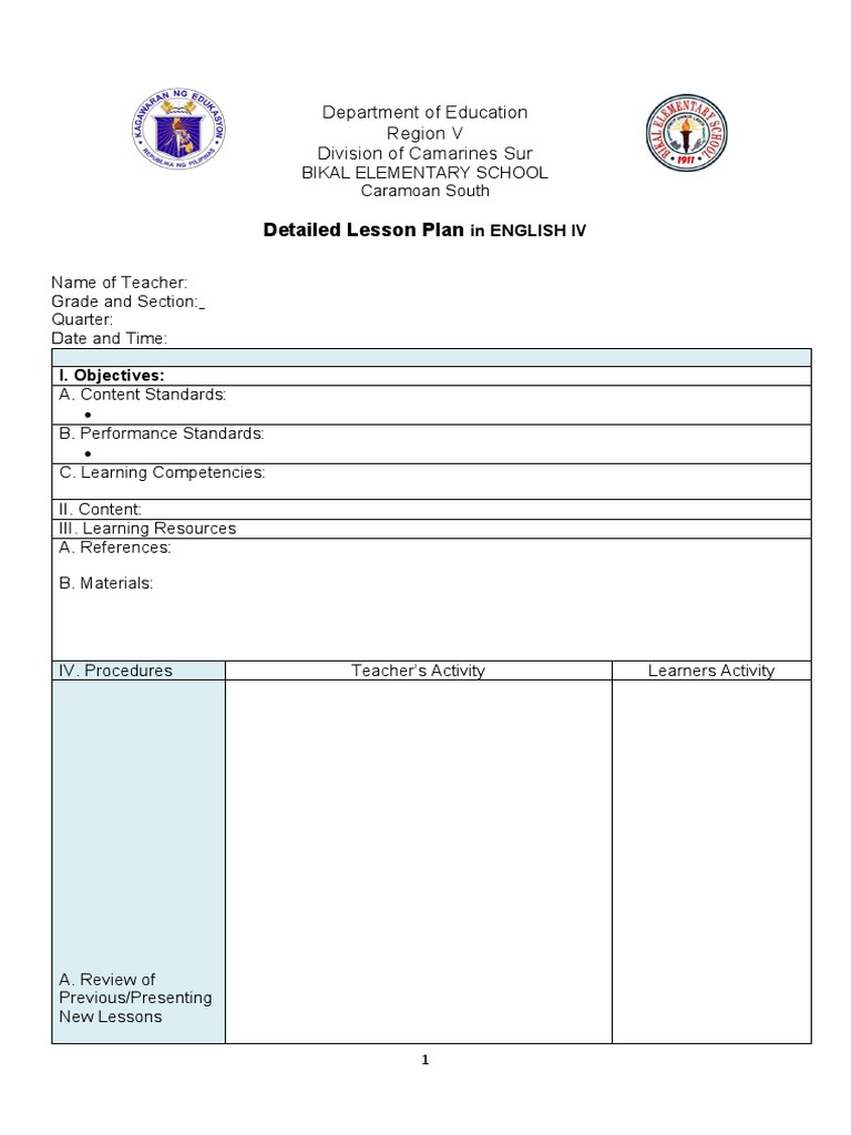 DLP Template | PDF