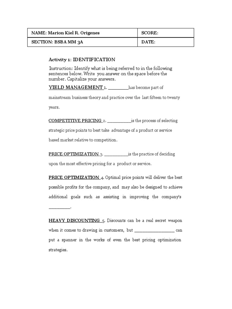Module 4 - PMM 103 Pricing Strategy | PDF | Pricing | Economies