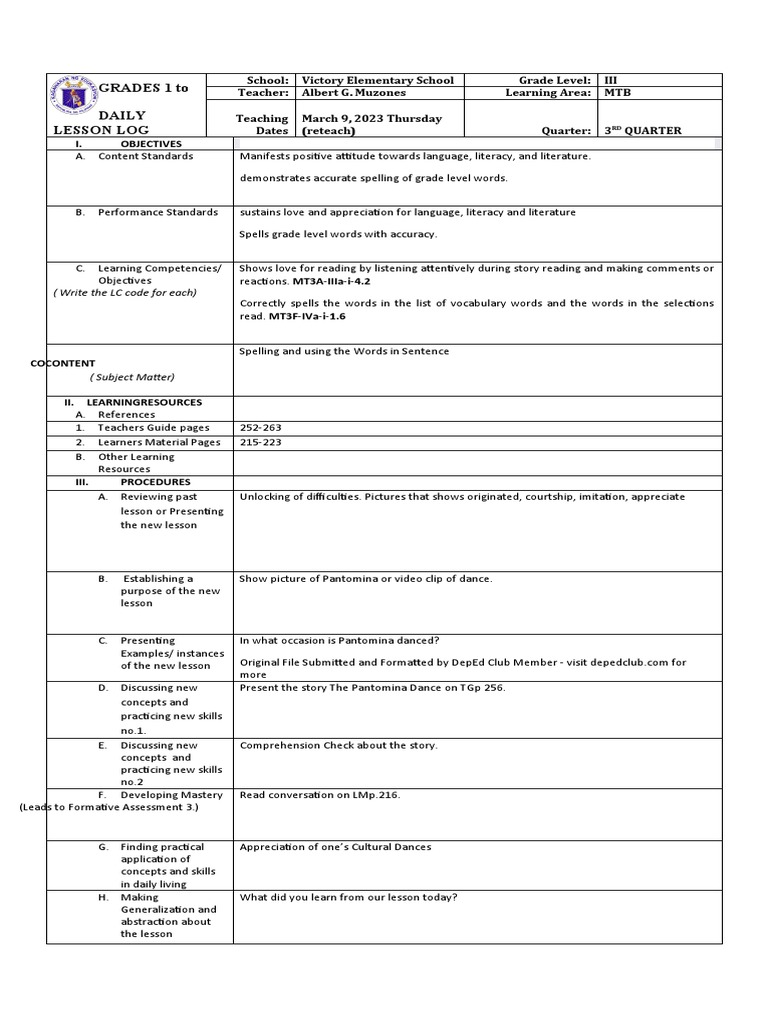 DLL MTB | PDF | Learning | Communication
