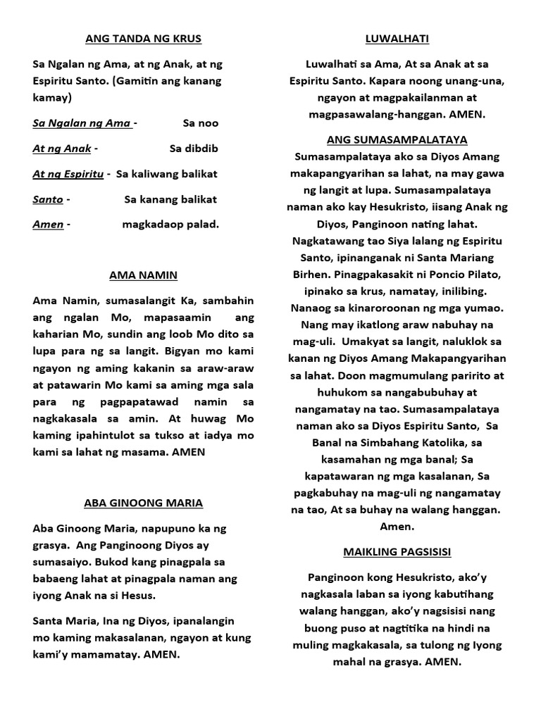 Ang Tanda NG Krus | PDF