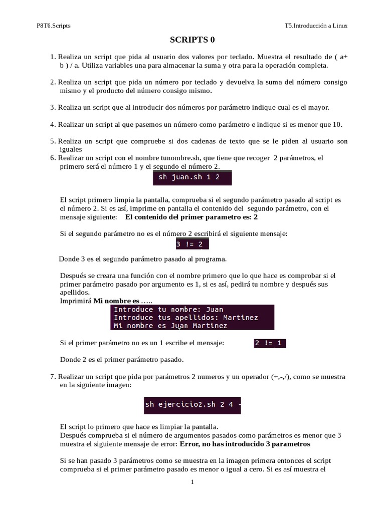 Script1 Odt | PDF | Lenguaje de escritura | Informática