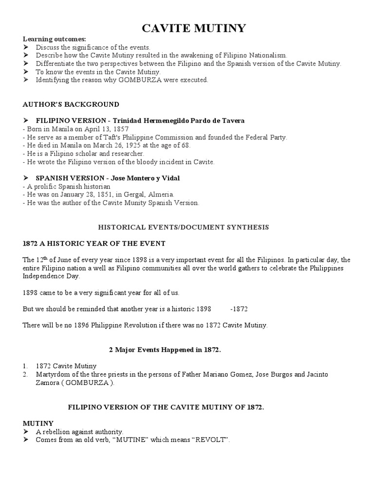 Cavite Mutiny | PDF | Spanish Colonization Of The Americas | Philippines