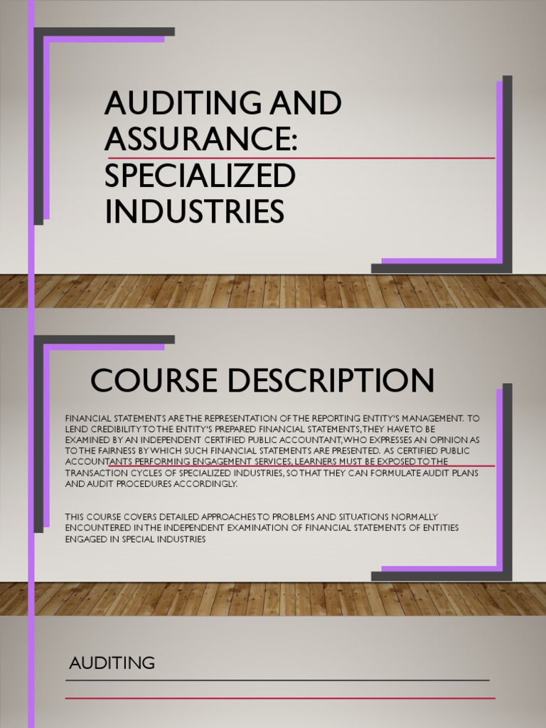 AUDITINGandASSURANCE SI1 | PDF | Audit | Financial Audit