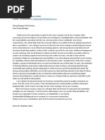 Cover Letter of Enumerator | PDF