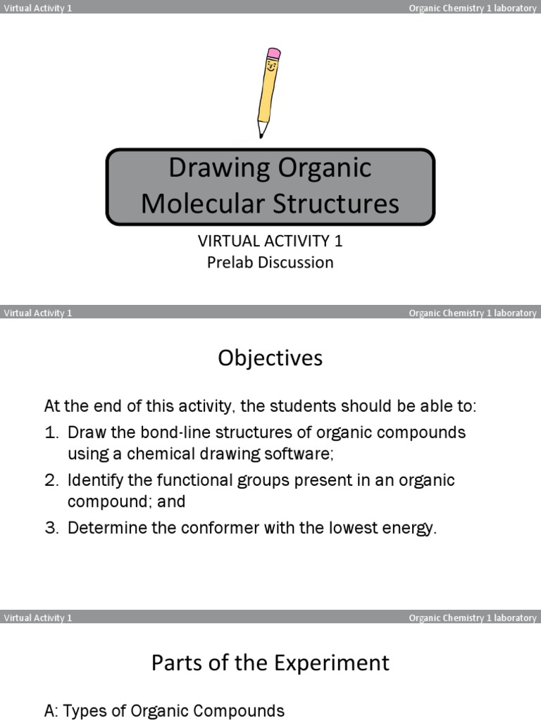 OC1Lab VA1 Prelab - Drawing Organic Structures | PDF | Organic ...
