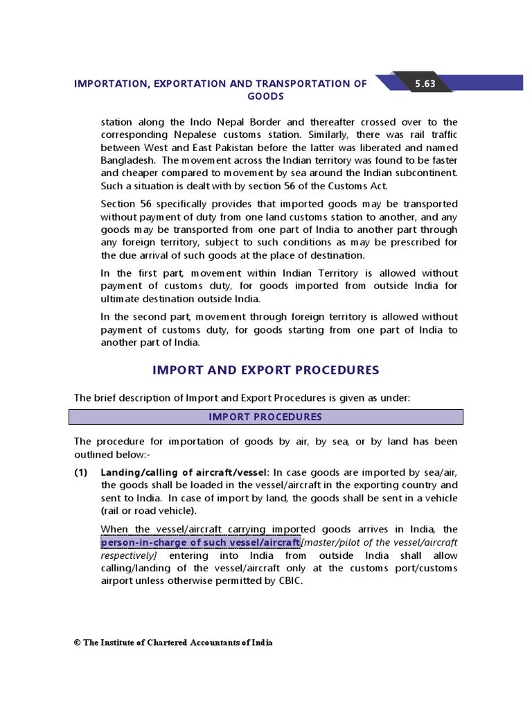 Export Import Procedure | PDF
