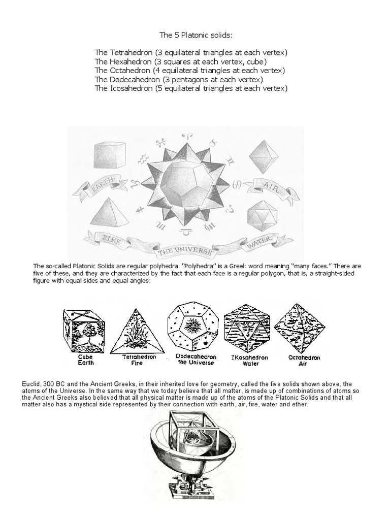 Platonic Solids PDF | PDF | Elementary Geometry | Polytopes