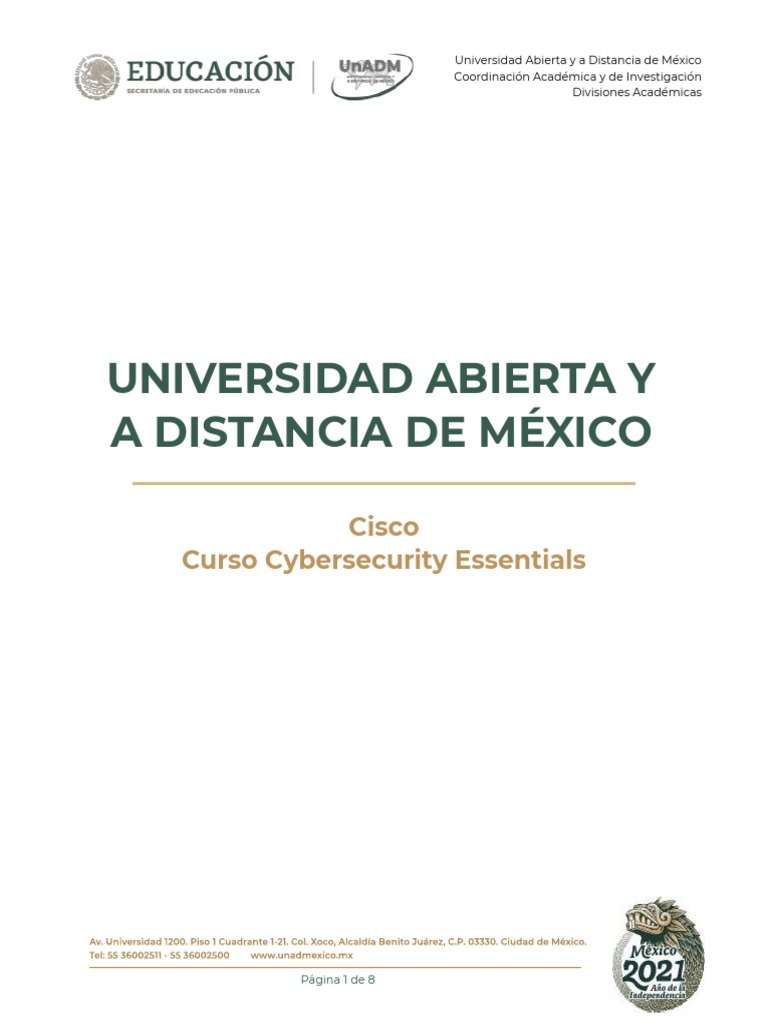 Curso Cisco-Cybersecurity Essentials | PDF | Informática
