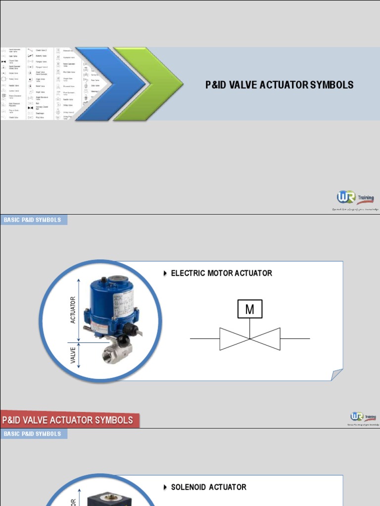 1.21 Course Highlights - P&ID Valve Actuator Symbols | PDF
