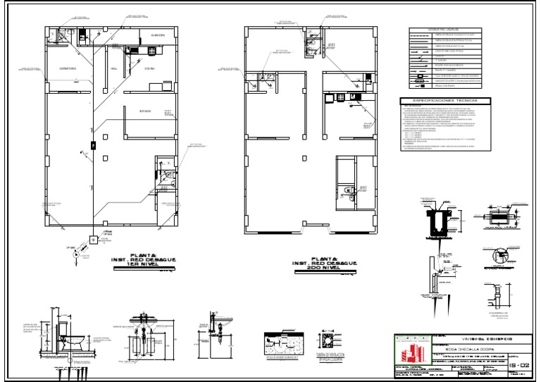 Inst - Desague - Mayra Luque | PDF | Tubería (transporte de fluidos) | Ingeniero civil